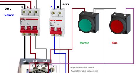 Marcha Paro Con Pilotos Temporizados Esquemas El Ctricos