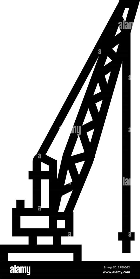 Gr A De Plataforma Petrolera Ingeniero De Petr Leo L Nea Icono