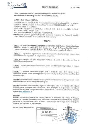 Calaméo Arrêtés 07 10 22