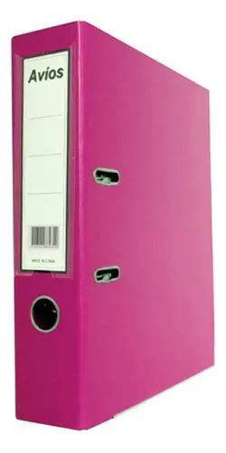 10 Bibliorato Pvc Forrado Oficio Avios Reforzado Col Vario Color Fucsia