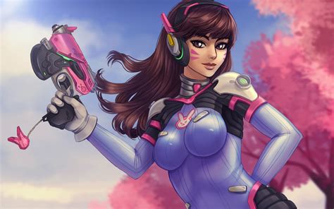 DVa Overwatch Artwork 4K Wallpapers HD Wallpapers