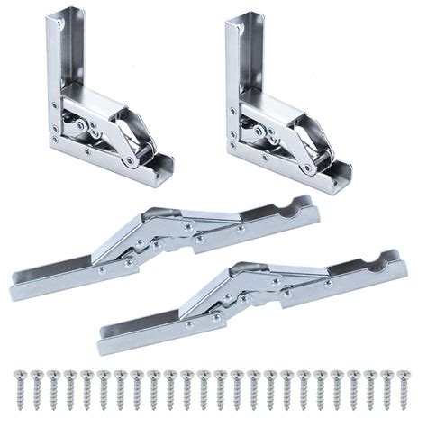 Buy ManLee 4Pcs Cabinet Hinges Stainless Steel Folding Shelf Hinge