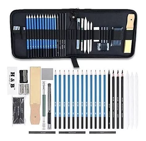 Paquete De Lápices De Dibujo Con Bloc De Dibujo 33 Piezas MercadoLibre