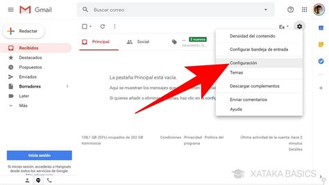 Gmail cómo configurar las respuestas automáticas