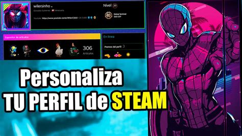 COMO PERSONALIZAR EL PERFIL DE STEAM GRATIS Para Principiantes YouTube