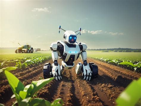Premium Photo Smart Robotic Farmers Concept Revolutionizing