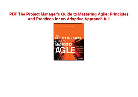 PPT PDF The Project Manager S Guide To Mastering Agile Principles