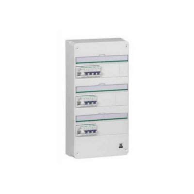 Tableau électrique pré équipé 3 rangees Schneider Electric Castorama