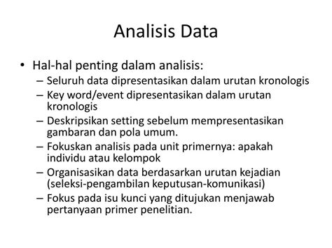 Bagaimana Proses Analisis Data Yang Benar