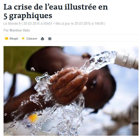 Biblio La crise de l eau illustrée en 5 graphiques