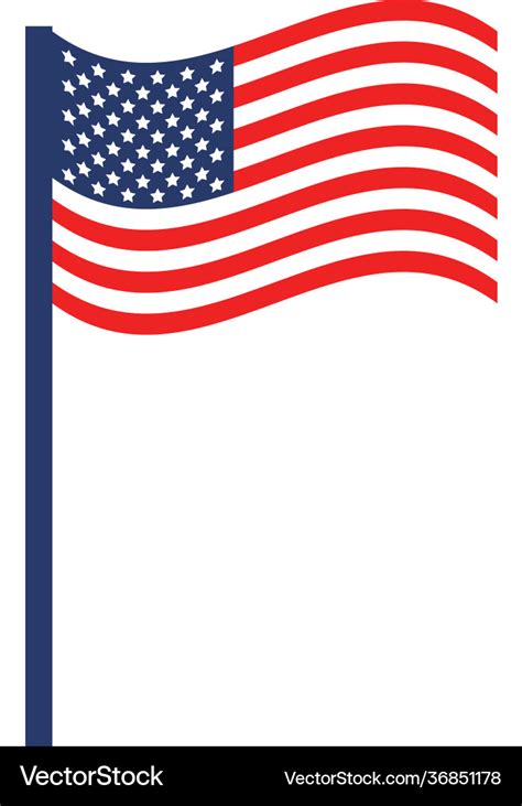 Usa Flag Icon Royalty Free Vector Image VectorStock