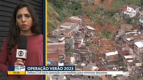 Vídeo Defesa Civil de SP inicia Operação Verão 2023 Bom dia SP G1