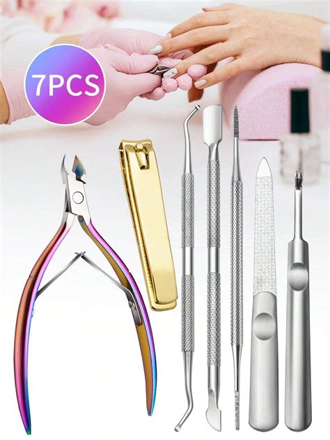 7 pièces Kit de coupe de corne ensemble de coupe ongles en acier