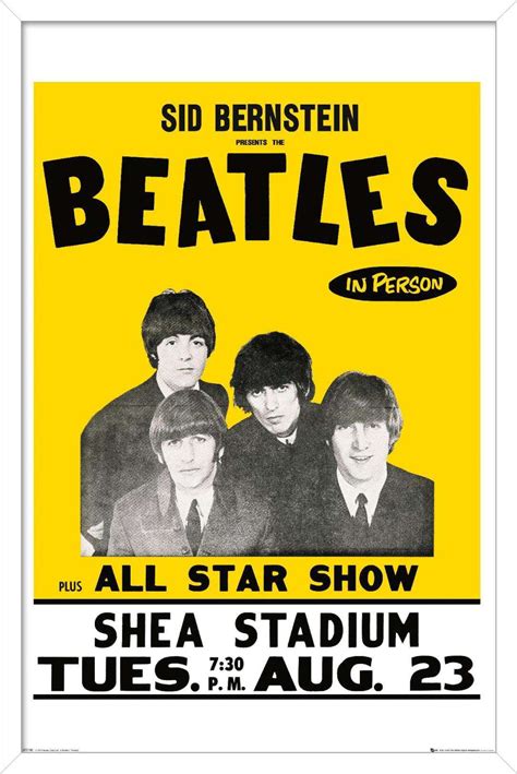 The Beatles Shea Stadium Poster Walmart Walmart