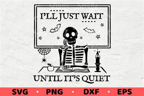 Teacher Skeleton Print File Designs Graphics