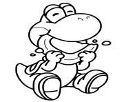 Coloriage yoshi à imprimer Dessin yoshi