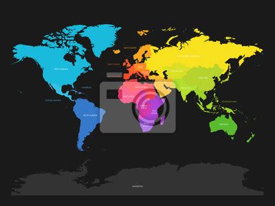 Mappa Politica Del Mondo Mappa Vuota Per Il Quiz Scolastico Dipinti