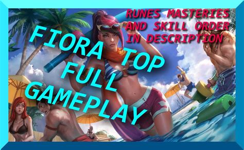 FIORA Top Vs EKKO 6 17 The Best Runes Masteries And Skill Order On