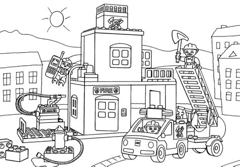 Disegni Da Colorare Camion Dei Pompieri Stampare Per Bambini