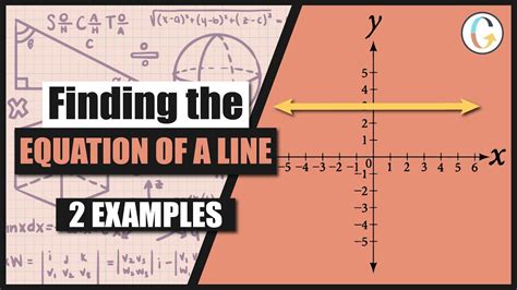 how to write an equation for a horizontal line write an equation for the lines graphed youtube