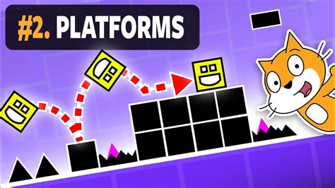 Geometry Dash Platform Collisions Scratch Tutorial Youtube