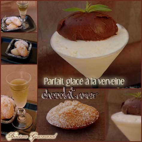 Parfait glacé à la verveine crémeux au chocolat amer À Voir
