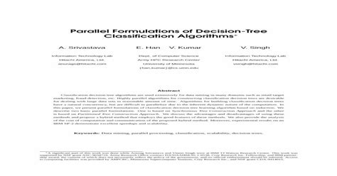 parallel formulations of decision tree classification algorithms [pdf document]