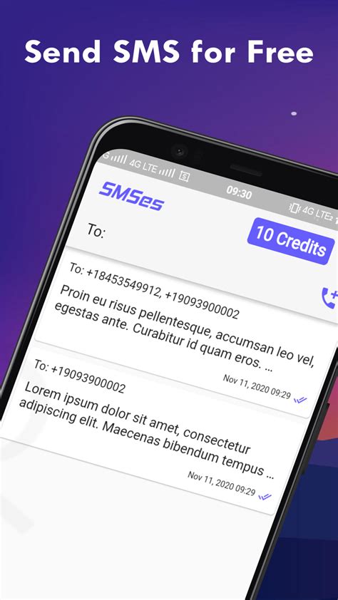 smses send sms for free