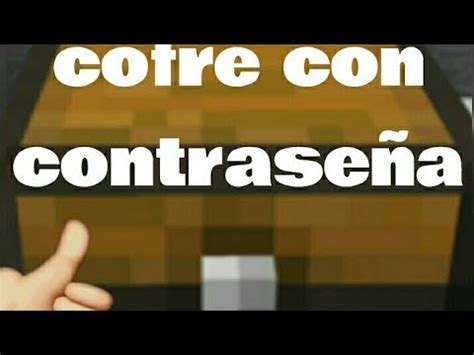 Como hacer un cofre con contraseña en minecraft YouTube