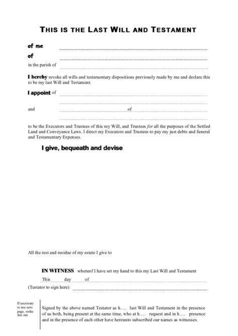 Fillable Wisconsin Basic Will Form Free Printable Forms Free Online