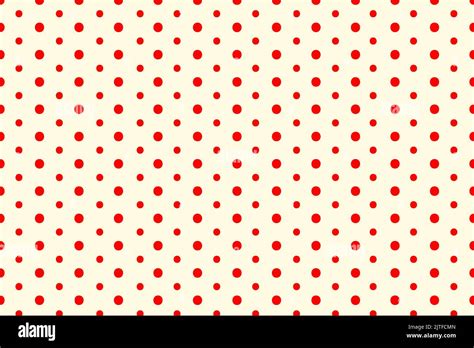 Flat Design Red Polka Dot Background Vector Illustration Stock Vector