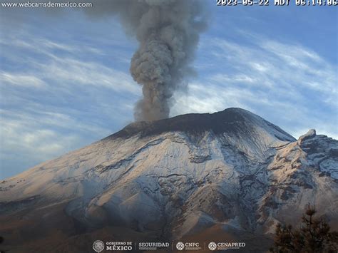 En Las Ltimas Horas El Volc N Popocat Petl Emite Exhalaciones