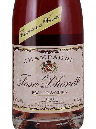 N V José Dhondt Rosé de Saignée Brut Champagne Grand Cru Oger