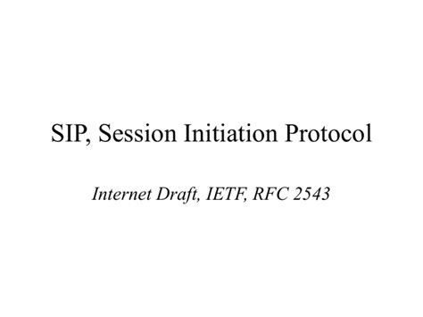 sip session initiation protocol