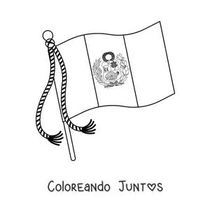 Dibujos De La Bandera De Per Para Colorear Gratis Coloreando Juntos
