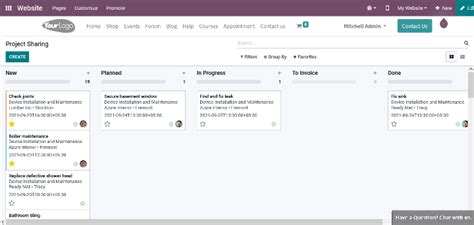 Odoo Projects And Tasks Management Synconics