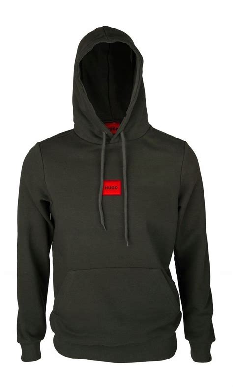 Hugo Boss Bluza Z Kapturem Z Haftowanym Logo Khaki M Erli Pl