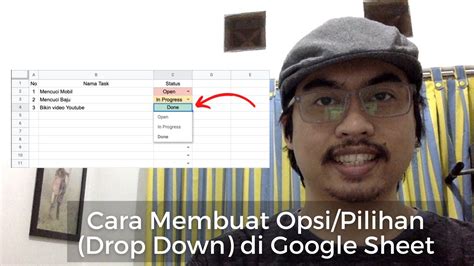 Gimana Cara Membuat Opsi Pilihan Drop Down Di Google Sheet YouTube