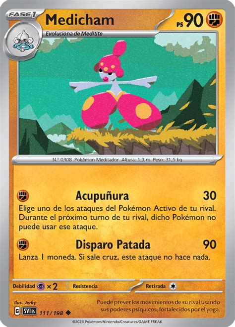 Medicham Escarlata y Púrpura TCG WikiDex la enciclopedia Pokémon