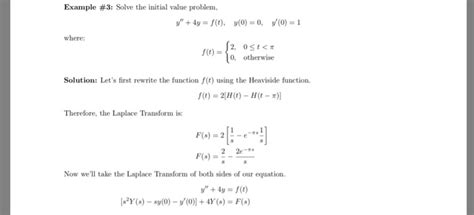 solved example 3 solve the initial value problem y