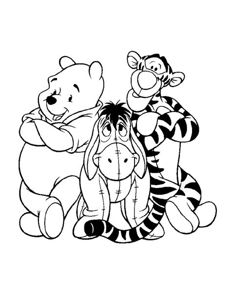 Coloriage Winnie l Ourson 28900 Films d animation Dessin à