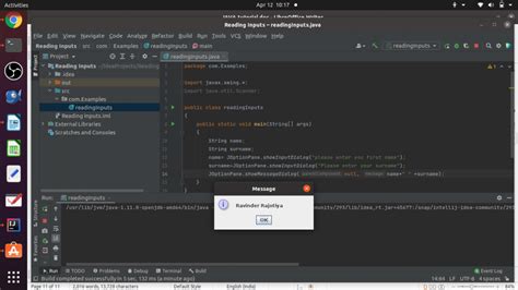 getting input from user using joptionpane class java care4you