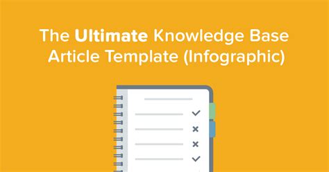 The Ultimate Knowledge Base Article Template Infographic Article