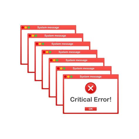 Cl Sico Usuario Interfaz Cr Tico Error Advertencia Mensaje Vector
