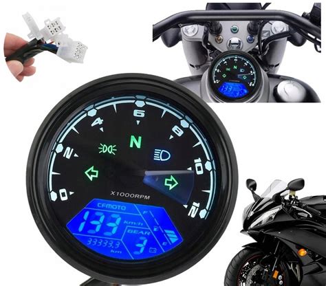 Licznik Uniwersalny Cyfrowy Motocykl Quad Led Lcd