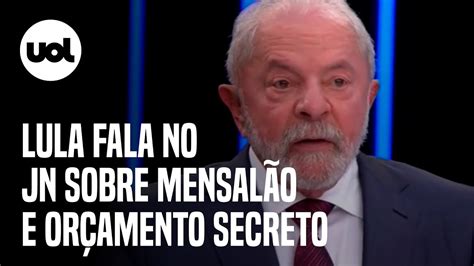 Lula no Jornal Nacional Você acha que o mensalão é mais grave que o