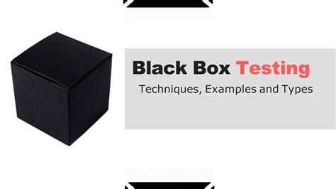Black Box Testing SOFTWARE TESTING YouTube