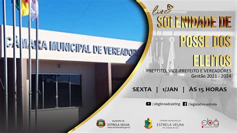 CONVITE PARA ASSISTIR A SESSÃO SOLENE DE POSSE DA 7º LEGISLATURA 2021