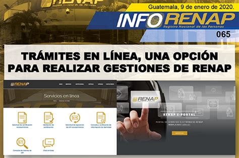 TRÁMITES EN LÍNEA UNA OPCIÓN PARA REALIZAR GESTIONES DE RENAP RENAP