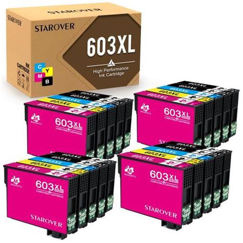 STAROVER 20x Cartouches Compatible Epson 603 603XL Pour Epson